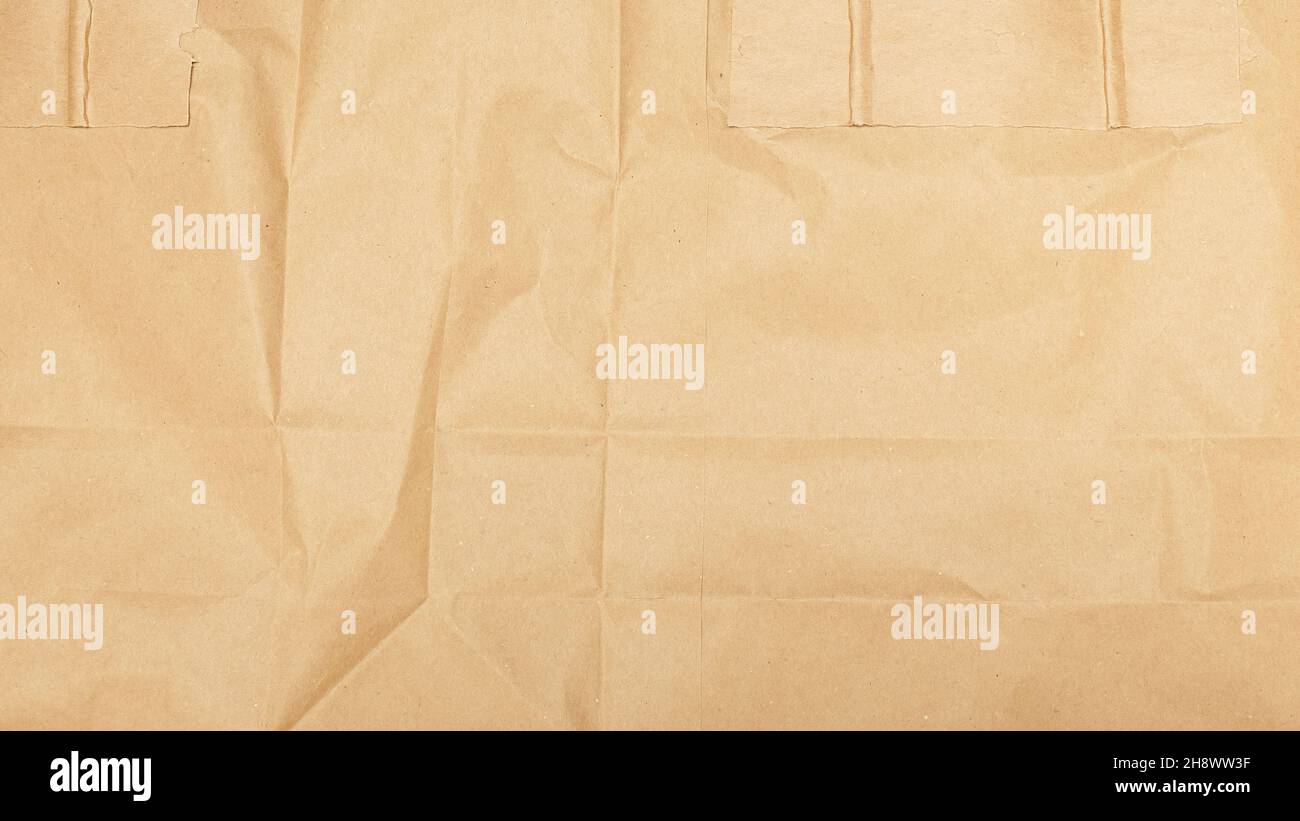 Kraft rumpled paper or cardboard texture for background Stock Photo - Alamy