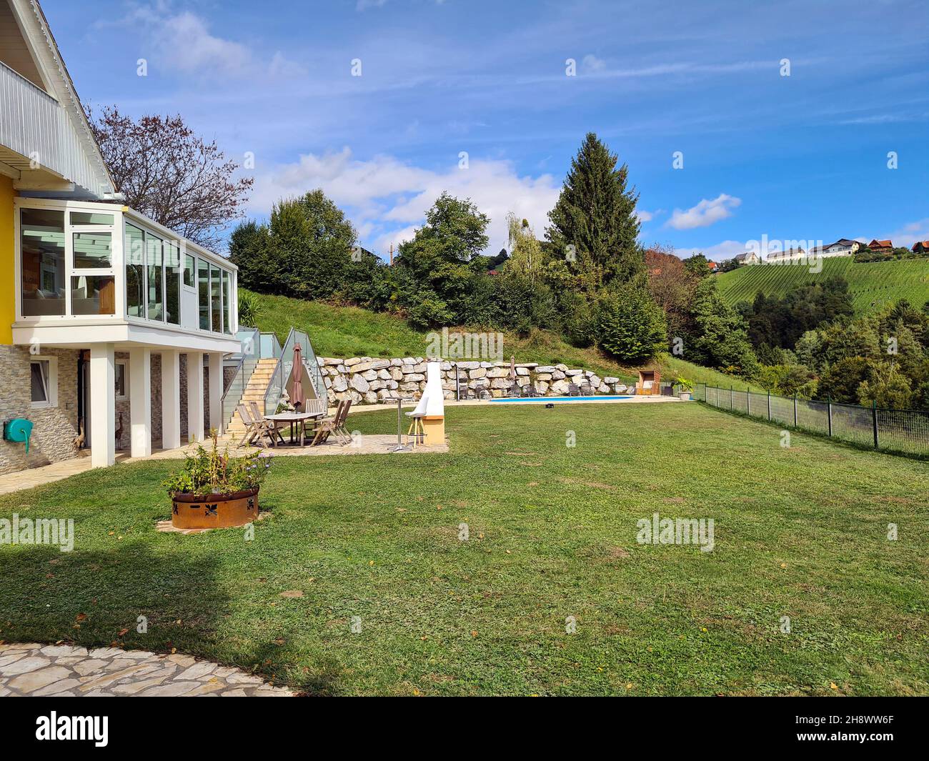 Kitzeck, Austria - September 23, 2021: Guest house named Maxltoni with ...