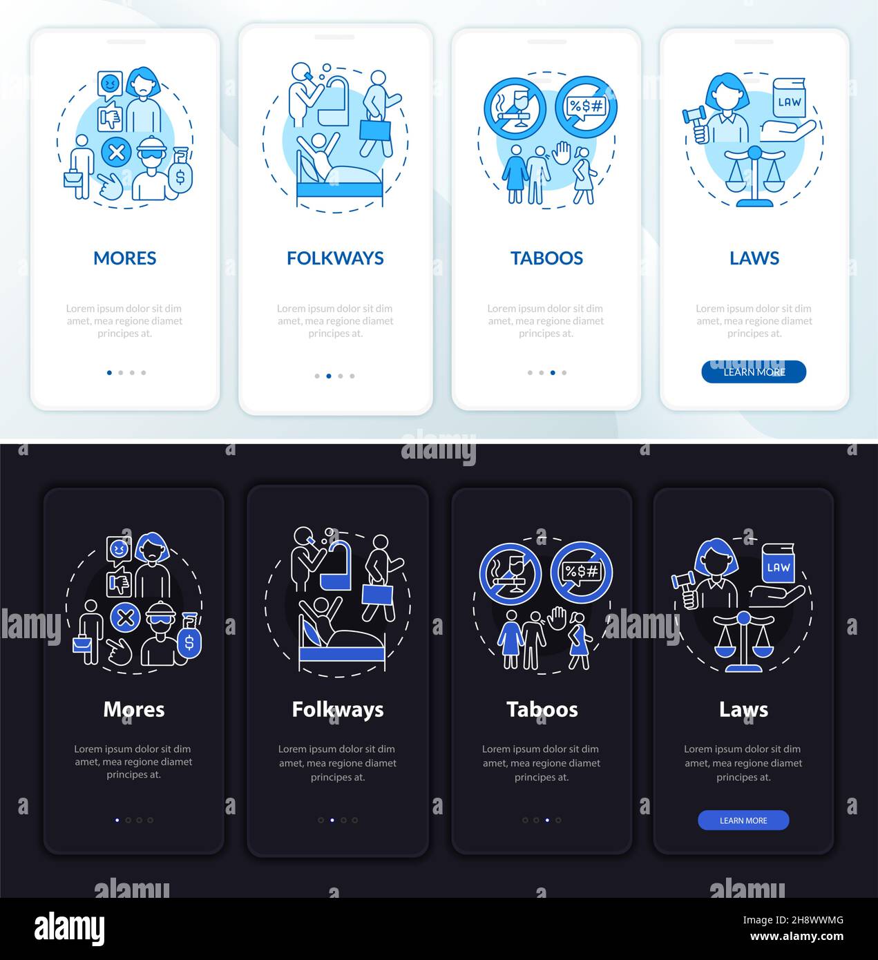 Social norms Stock Vector Images - Alamy