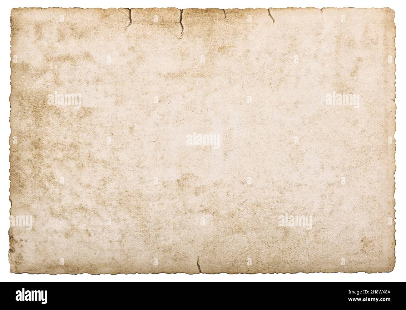 Used paper texture. Old cardboard isolated on white background Stock ...