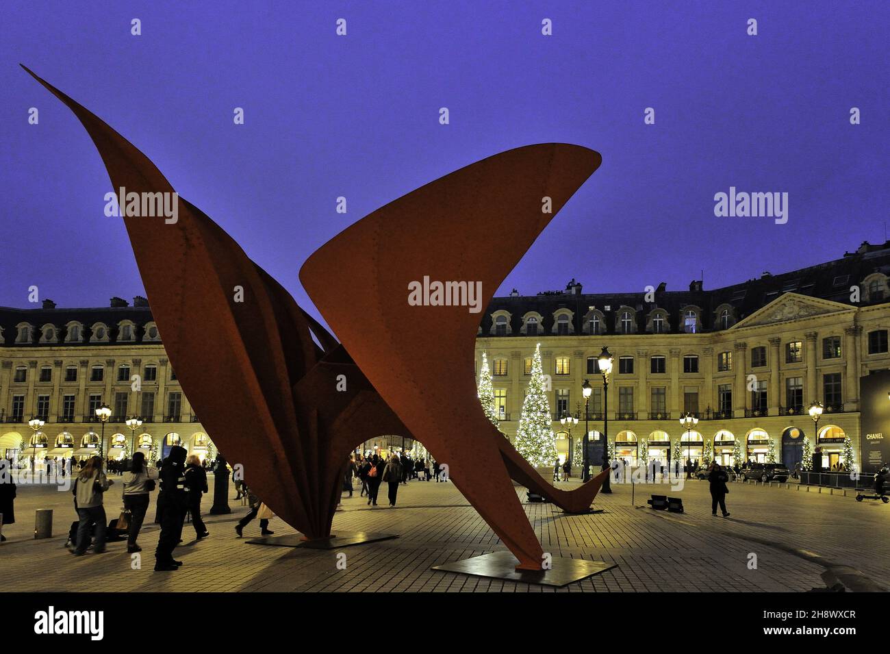 France, Paris (75) 1st arrondissement, 2021 Christmas illuminations ...