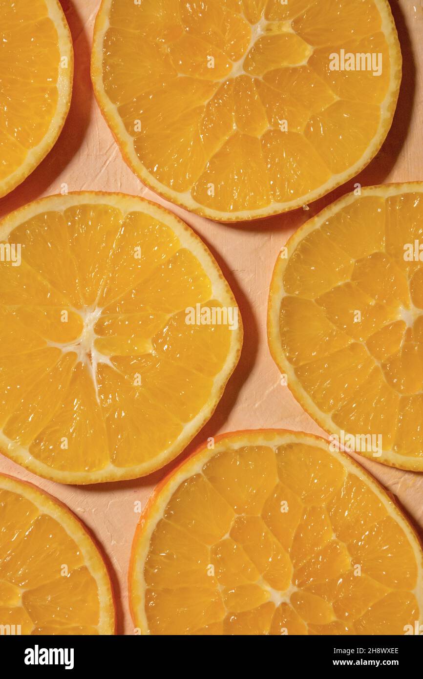 slices of oranges as background Stock Photo - Alamy