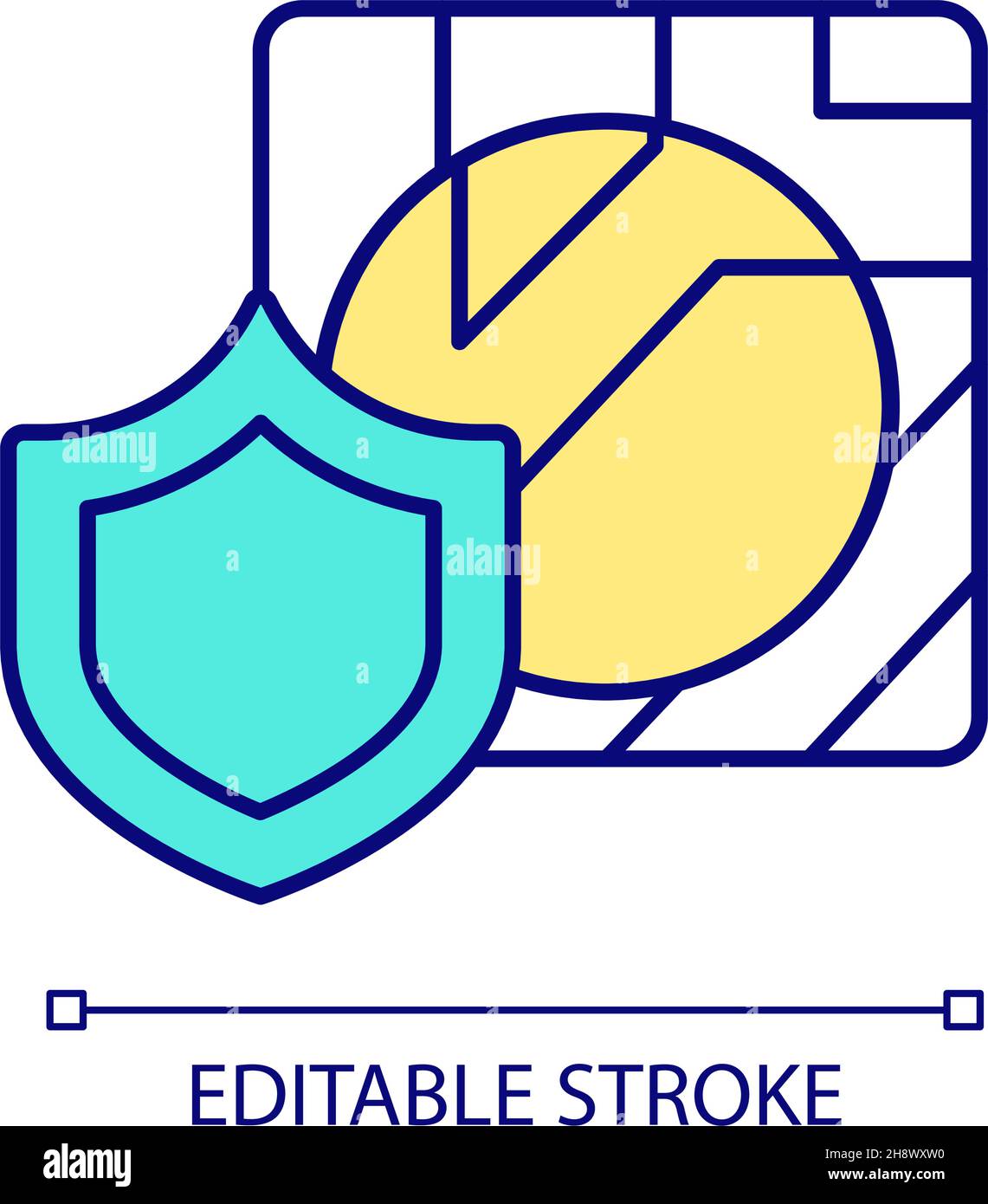 Safe road infrastructure RGB color icon Stock Vector Image & Art - Alamy