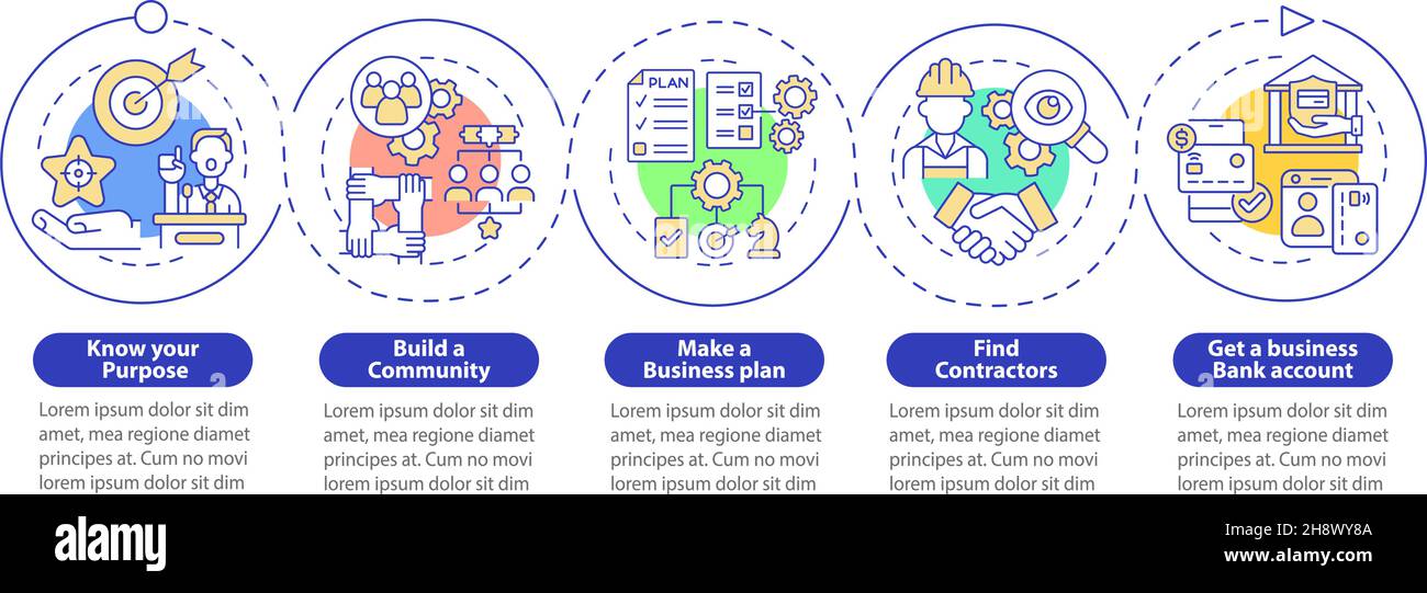 Business development vector infographic template Stock Vector Image ...
