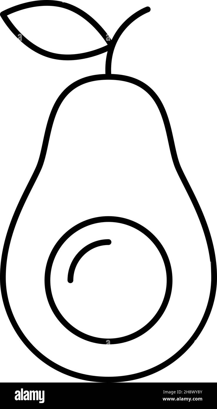 Avocado Fruit Icon Vector Outline Stock Vector Image & Art - Alamy Avocado Fruit Icon Vector Outline Stock Vector Image & Art - Alamy