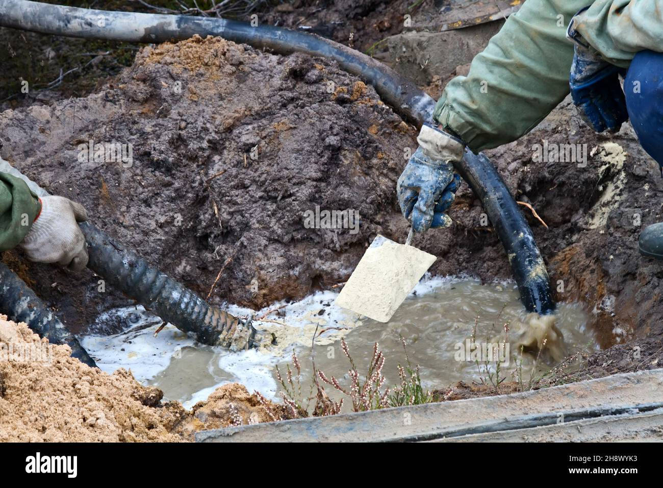 Drilling in soil science and construction (study of soil structure at ...