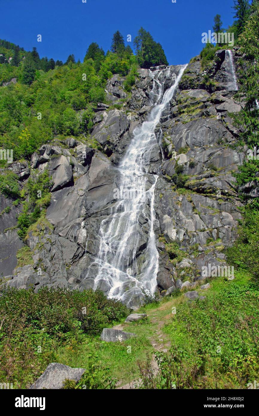 Val di Genova.Nardis Waterfalls Stock Photo - Alamy