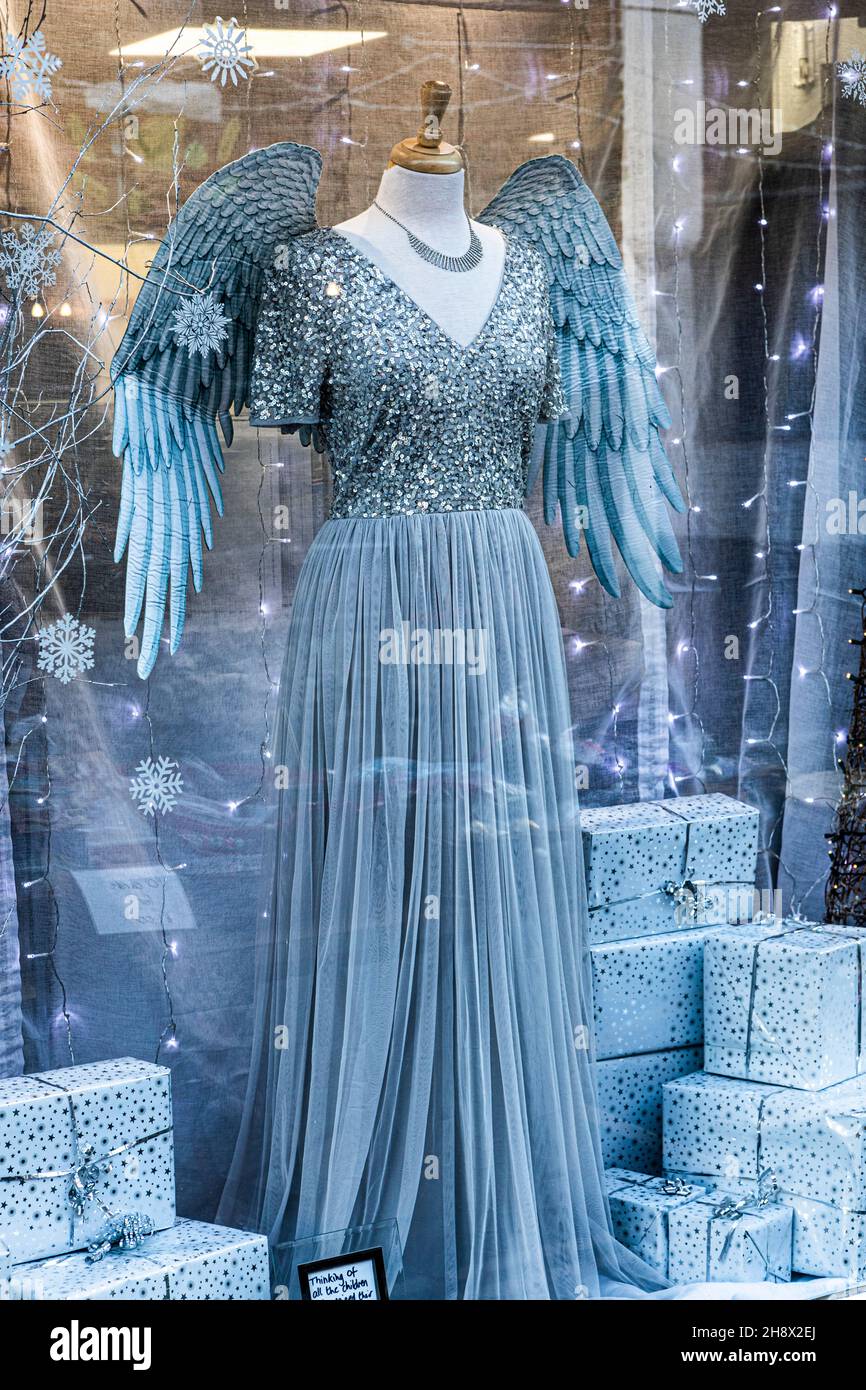 A shop window angel mannequin Stock Photo - Alamy