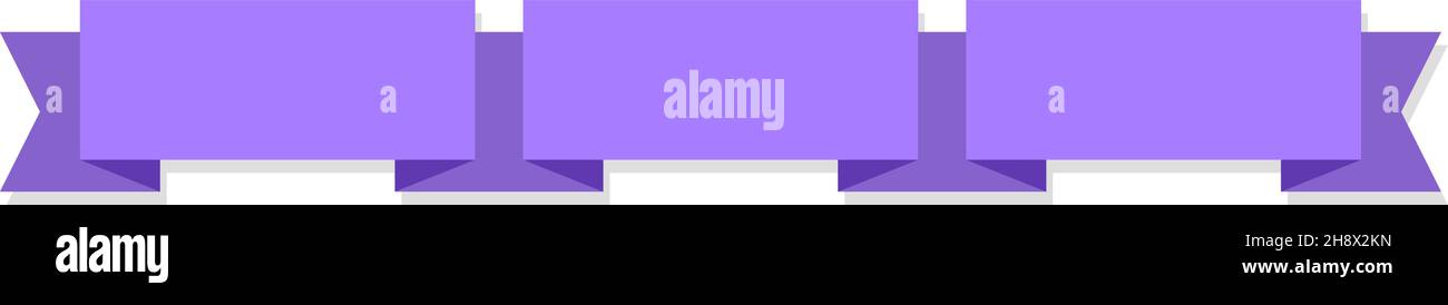 Ribbon scroll. Long horizontal empty flag label Stock Vector Image ...