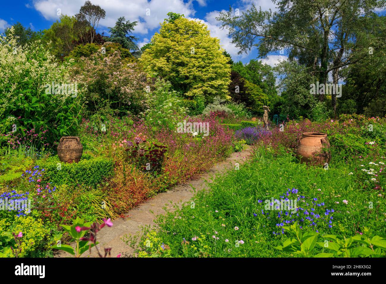 The Rose Garden at Burrow Farm Garden – created by Mary Benger since ...