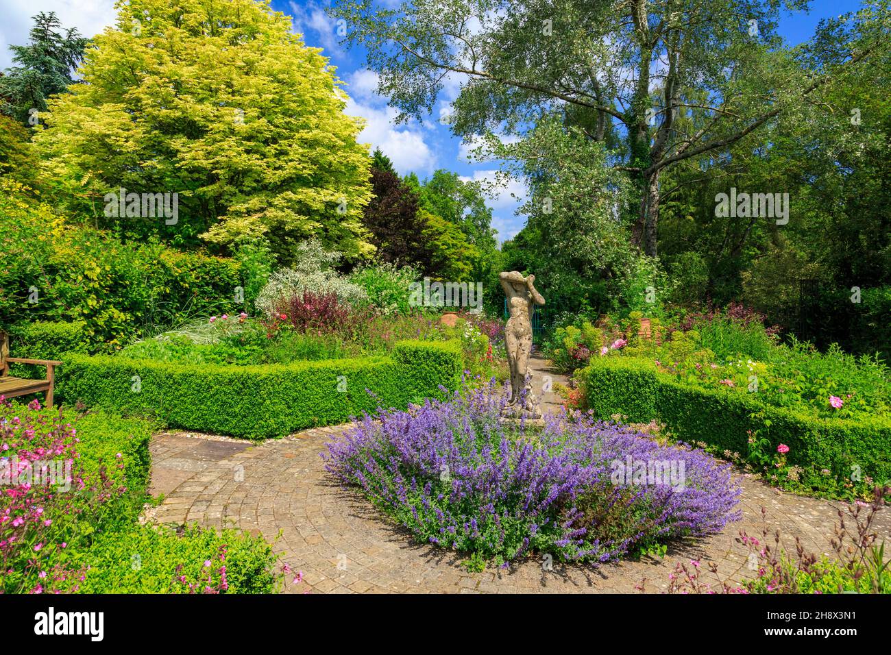 The Rose Garden at Burrow Farm Garden – created by Mary Benger since ...