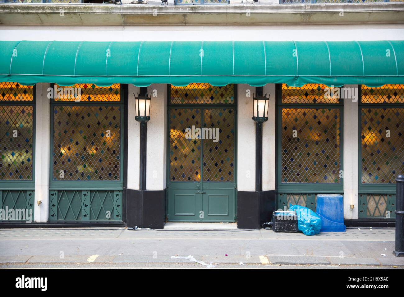 The traditional exterior is seen outside The Ivy restaurant in central ...