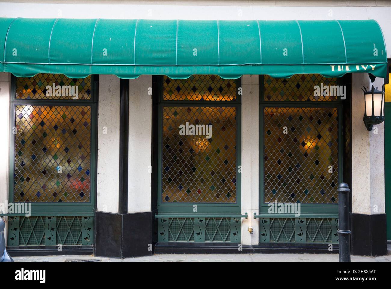 The traditional exterior is seen outside The Ivy restaurant in central ...