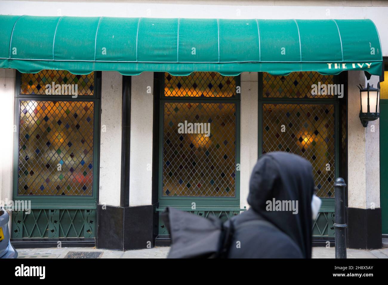 The traditional exterior is seen outside The Ivy restaurant in central ...
