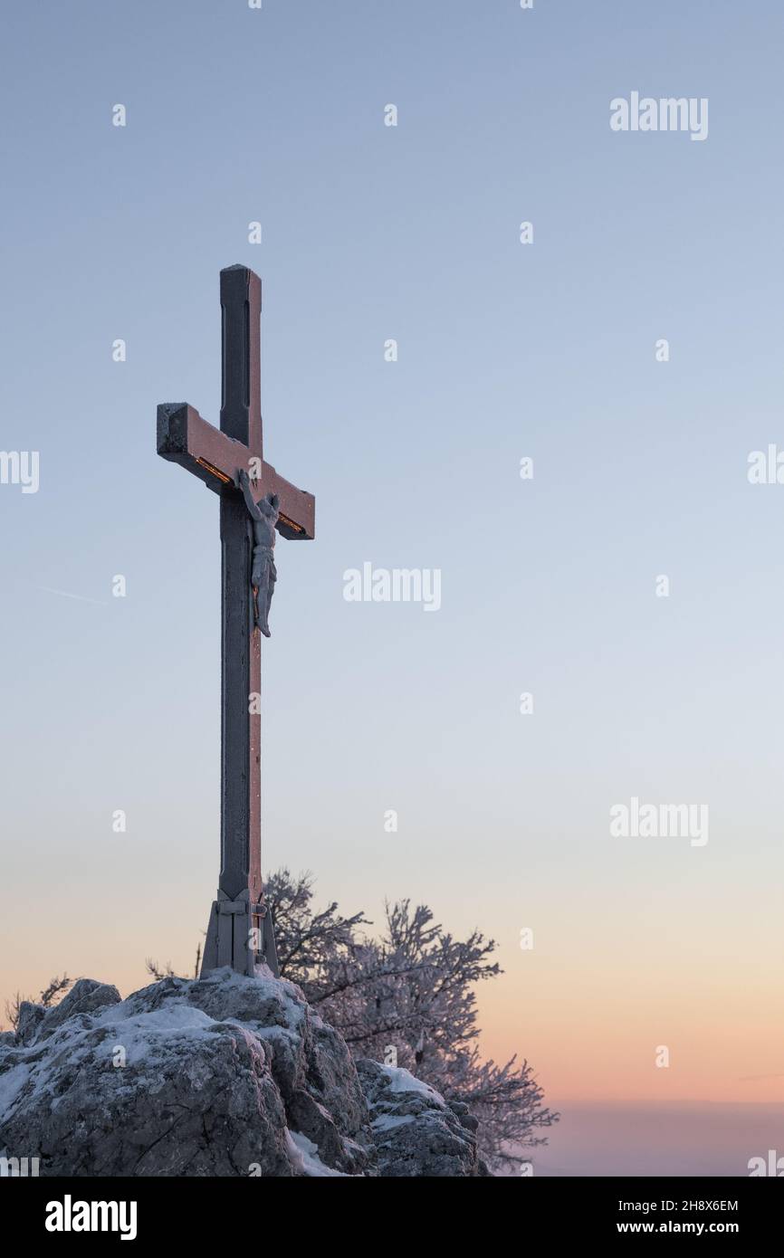 A wonderful sunrise creating this magical mood Stock Photo - Alamy