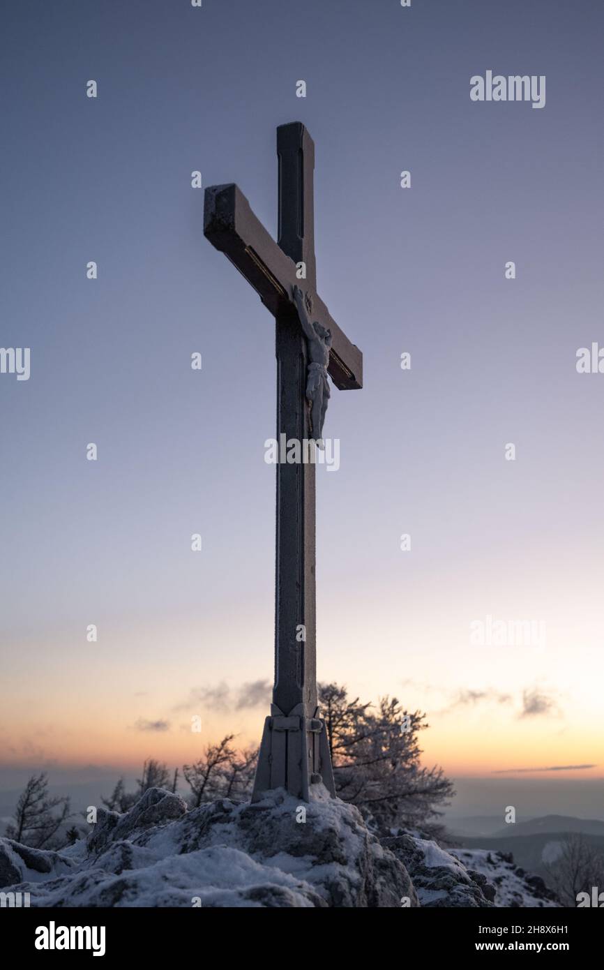 A wonderful sunrise creating this magical mood Stock Photo - Alamy