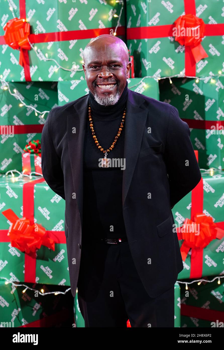 Robbie Gee arriving for the world premiere of Boxing Day at the Curzon ...