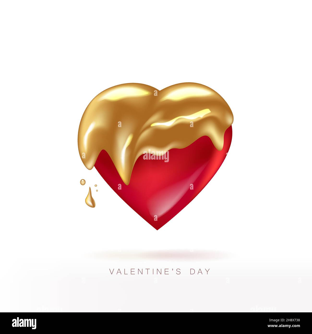Valentines day top view Stock Vector Images - Alamy