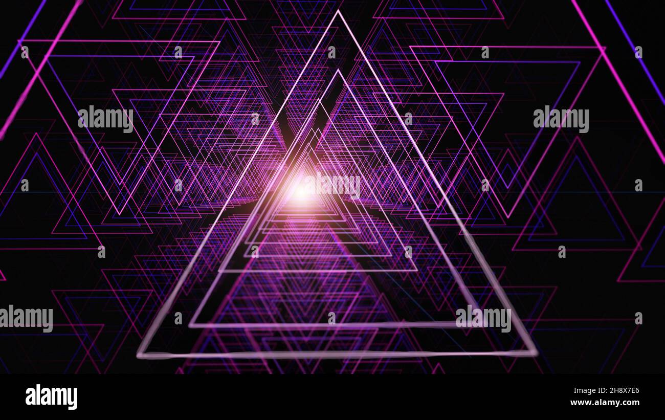Illustration of an abstract background with purple traingles Stock ...