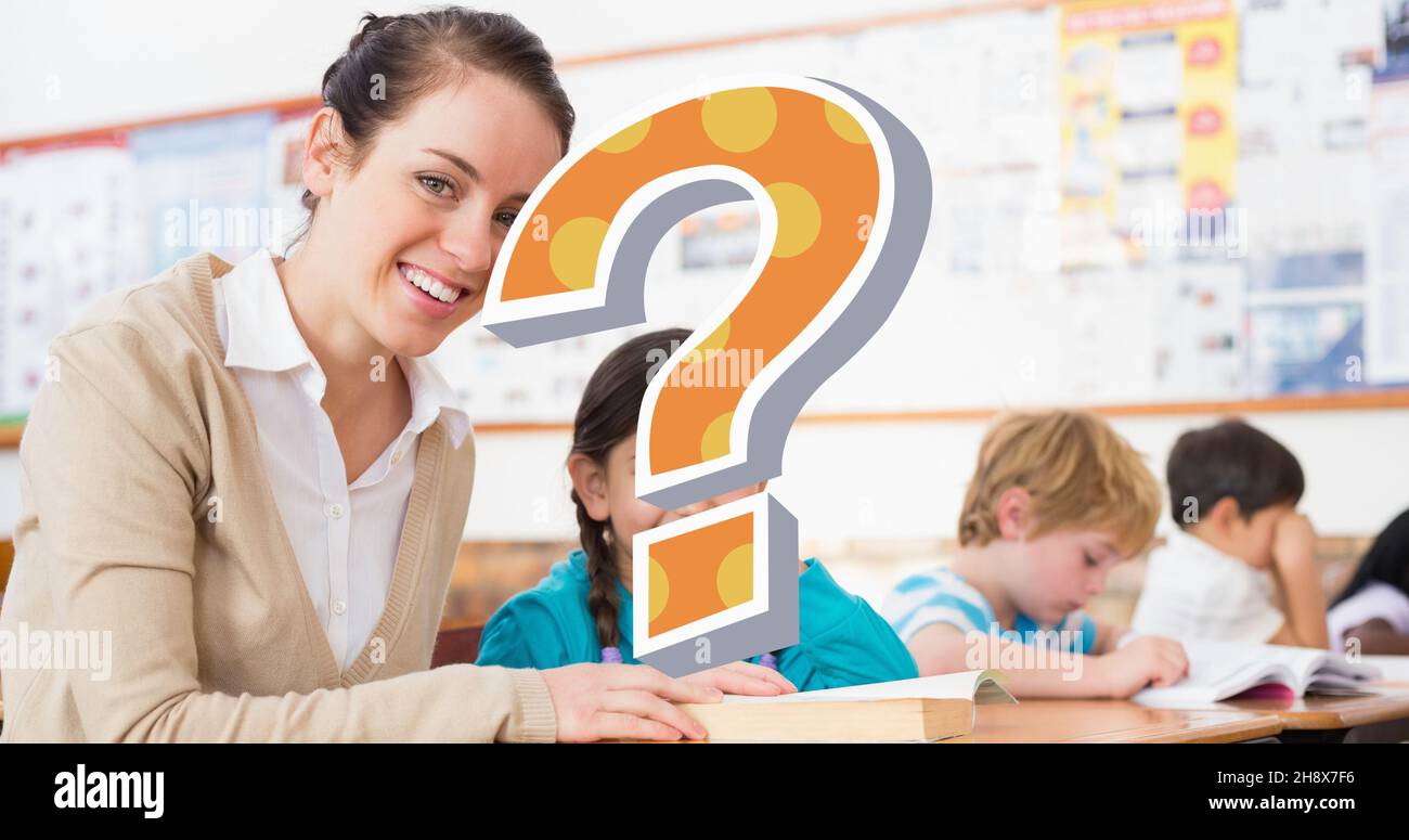 Teacher in classroom question mark hi-res stock photography and images ...