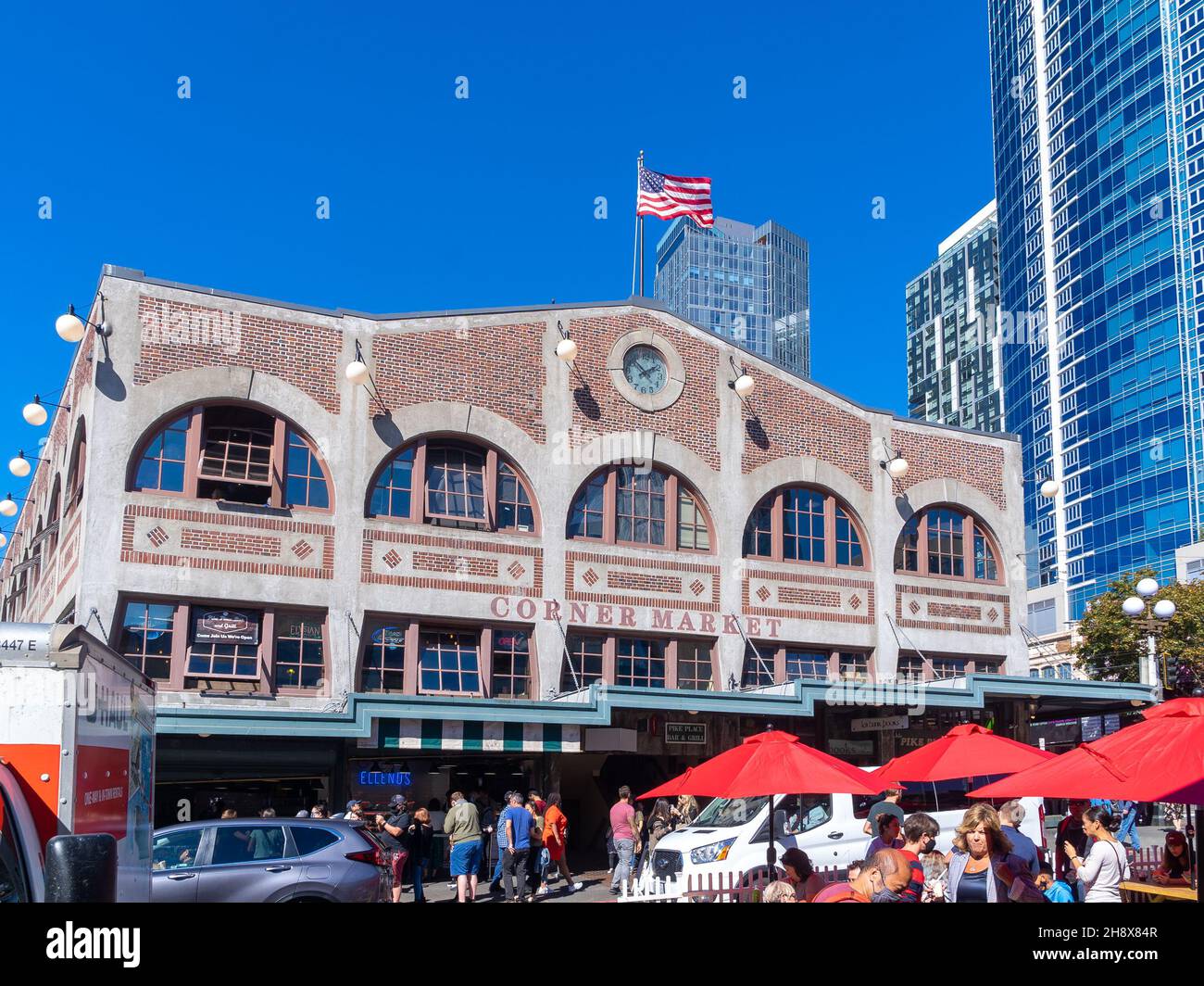 Vintage seattle downtown hi-res stock photography and images - Alamy
