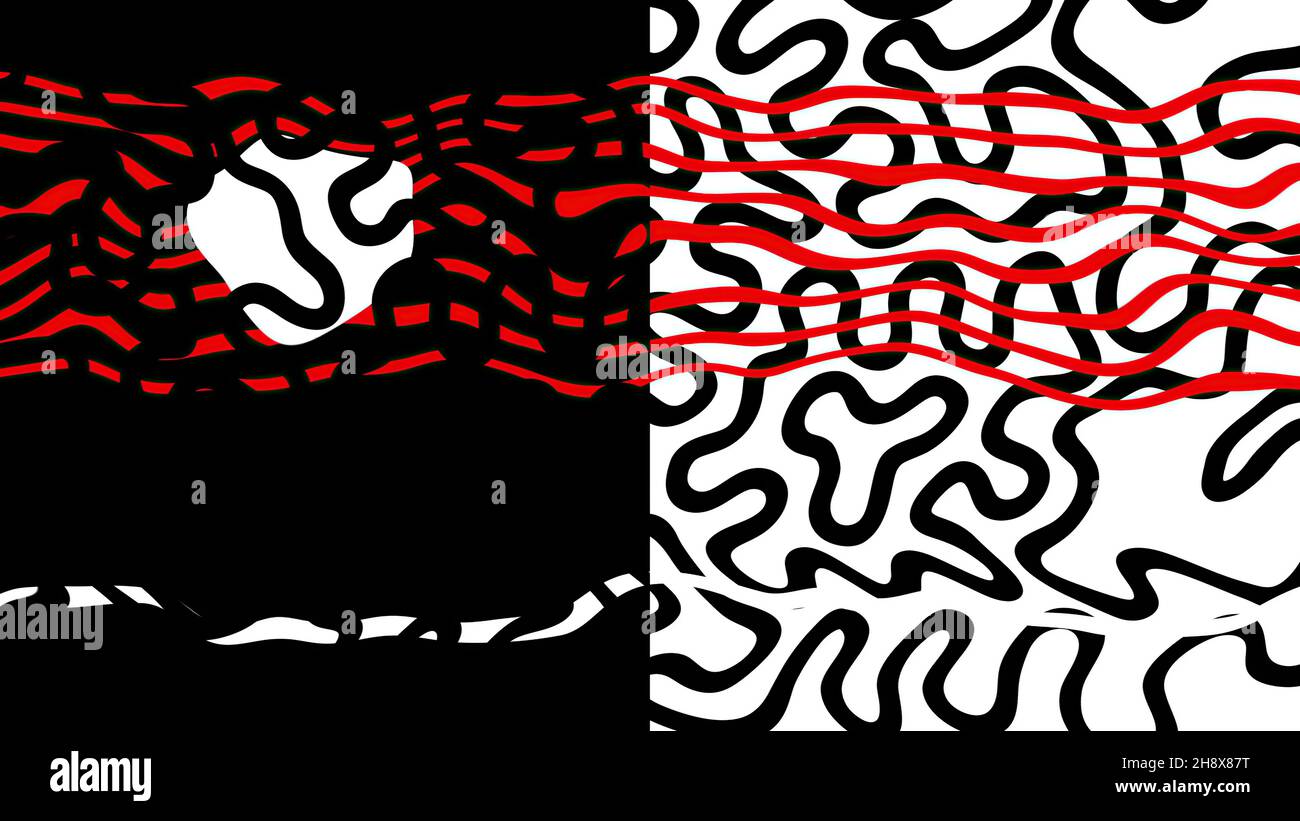3d illustration - Minimal Art. Curved line on background Stock Photo ...