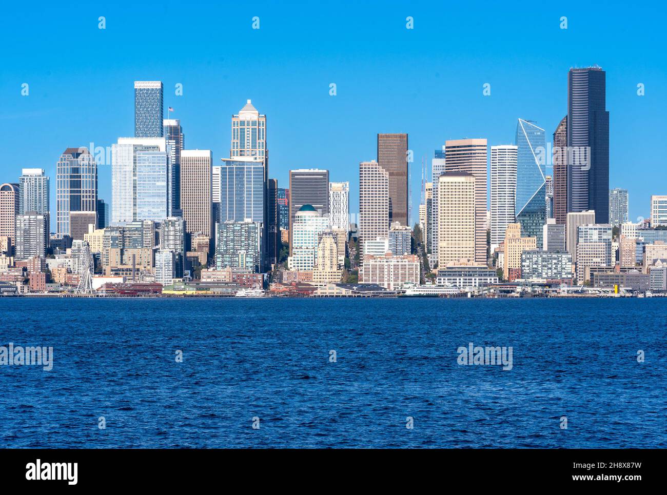 Seattle, WA - USA - Sept. 23, 2021: Horizontal view of Seattle's ...