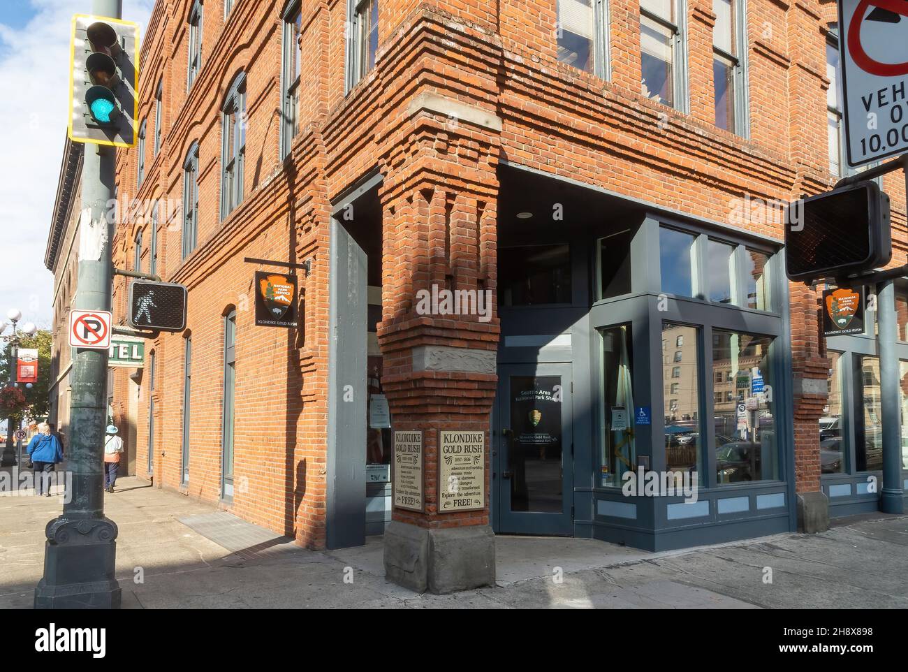 Seattle, WA - USA - Sept. 23, 2021: Horizontal view of Klondike Gold ...
