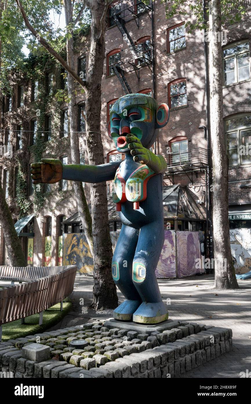 Seattle, WA - USA - Sept. 23, 2021: Vertical view of The Fearsome ...