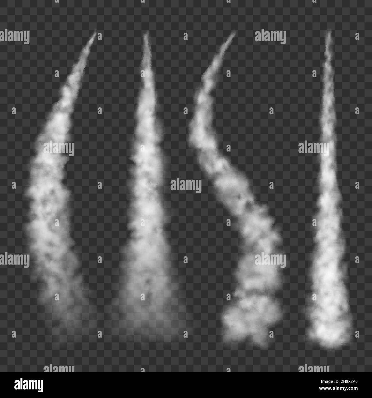 Condensation track airplane Stock Vector Images - Alamy