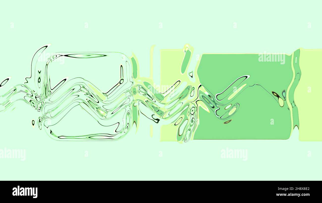 3D illustration of a Liquid abstract organic form Stock Photo - Alamy