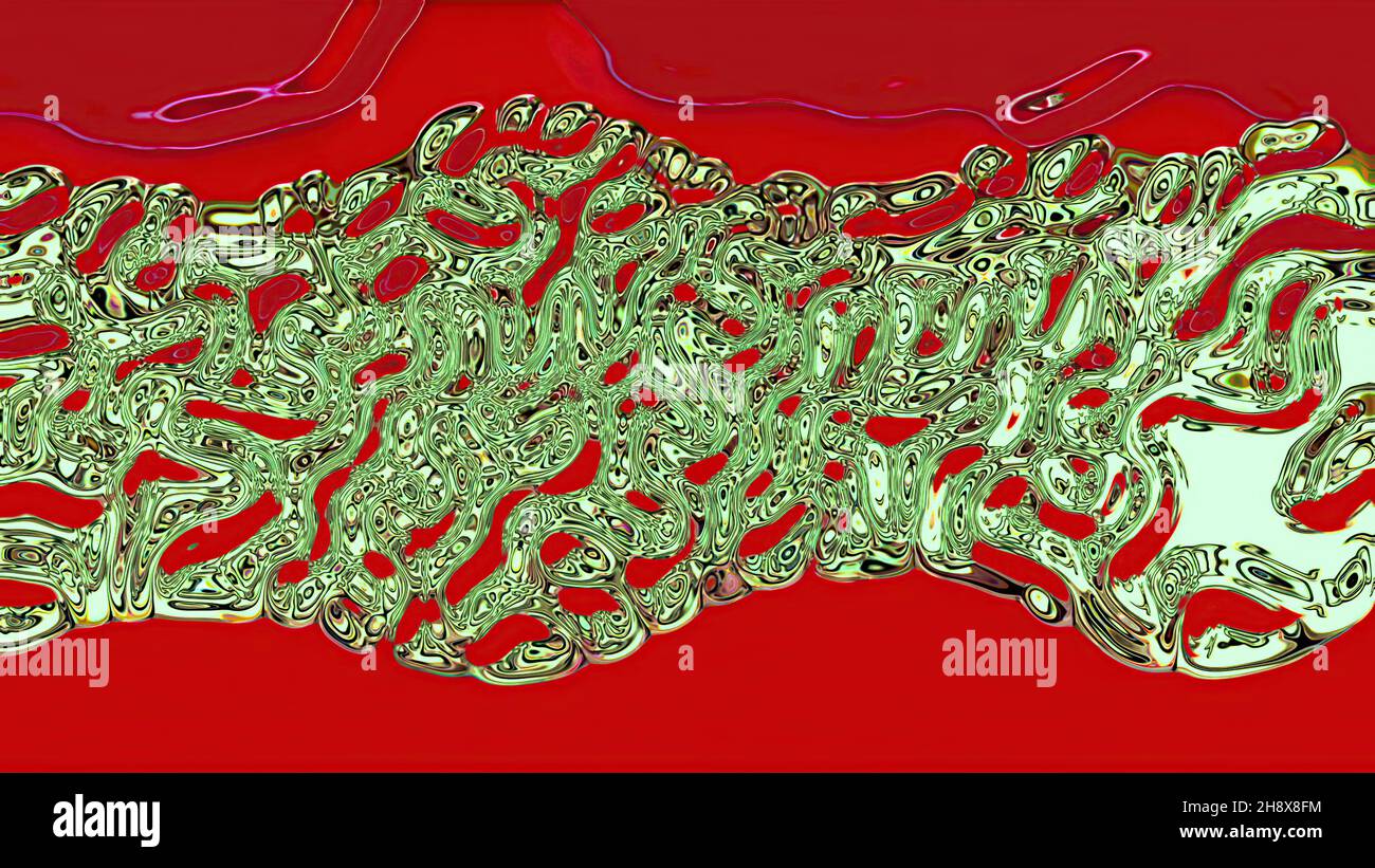 3D illustration of a Liquid abstract organic form Stock Photo - Alamy