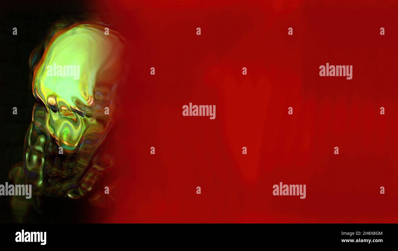 3D illustration of a Liquid abstract organic form Stock Photo - Alamy