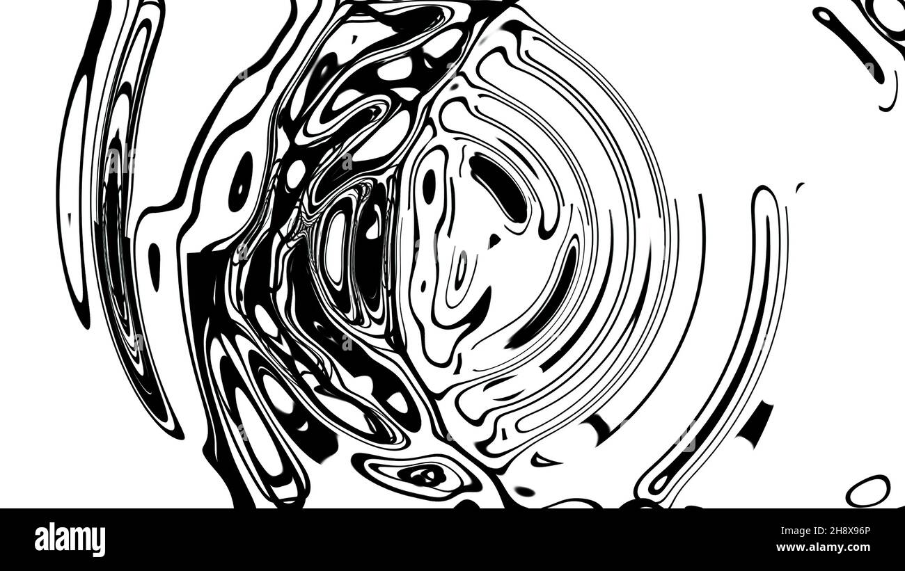 3d illustration - Liquid Abstract Organic Form Stock Photo - Alamy