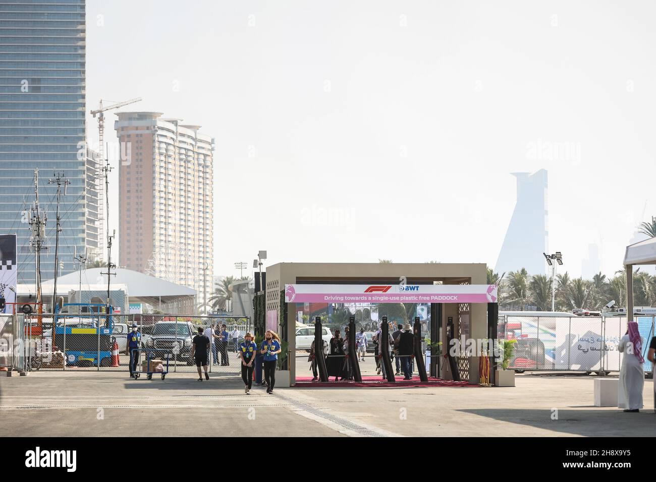 Jeddah, Saudi Arabia - 02/12/2021, paddock illustration during the ...