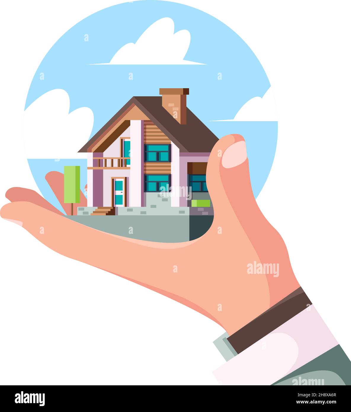 Cartoon house for sale hi-res stock photography and images - Alamy