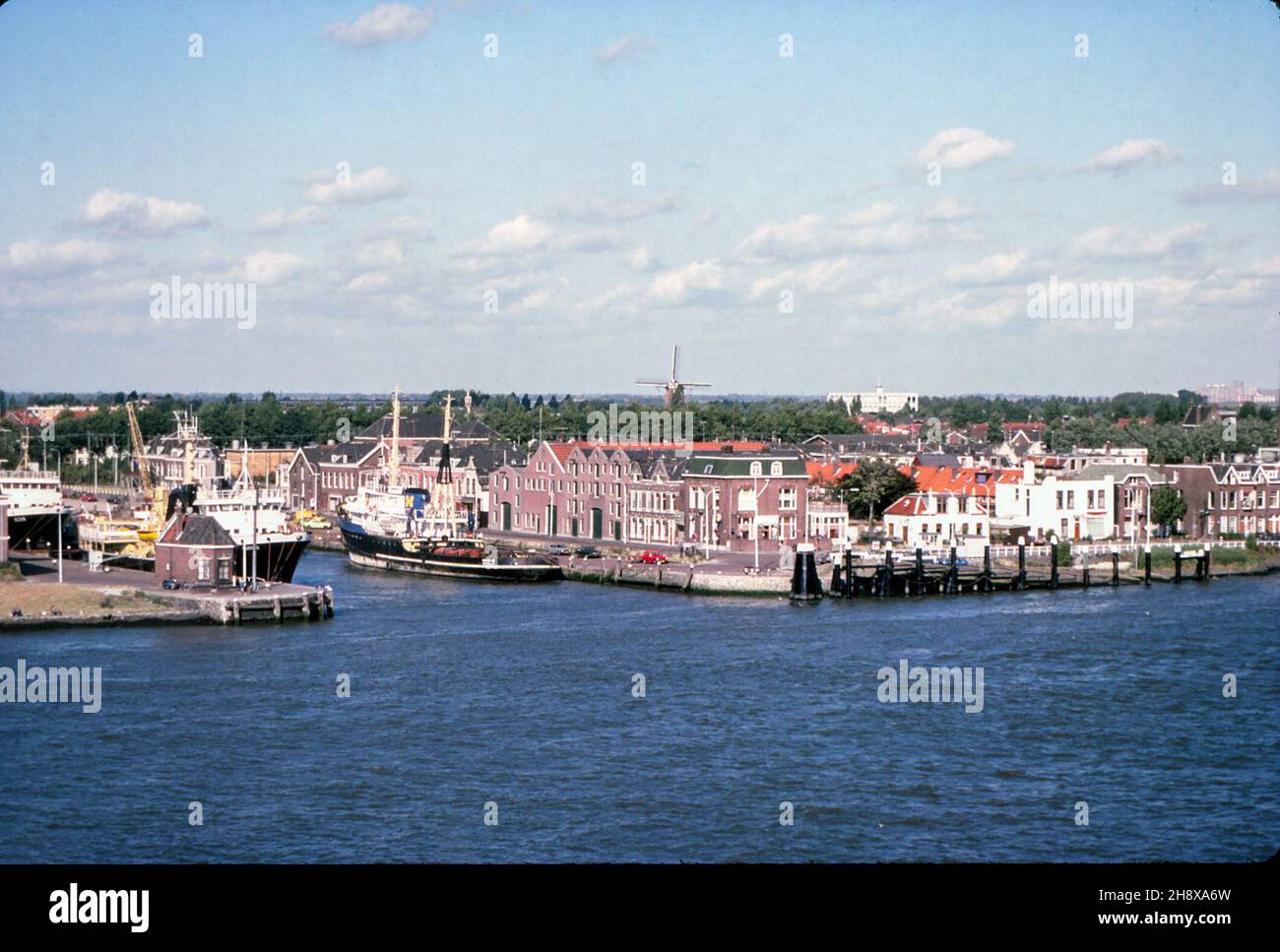 Maassluis, South Holland, on the river to Rotterdam, August 1978 Stock ...