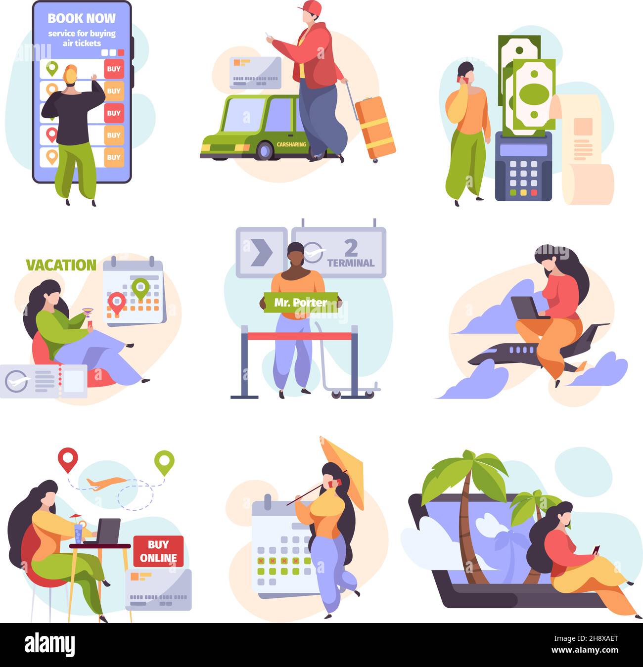 Air ticket online order Cut Out Stock Images & Pictures - Alamy