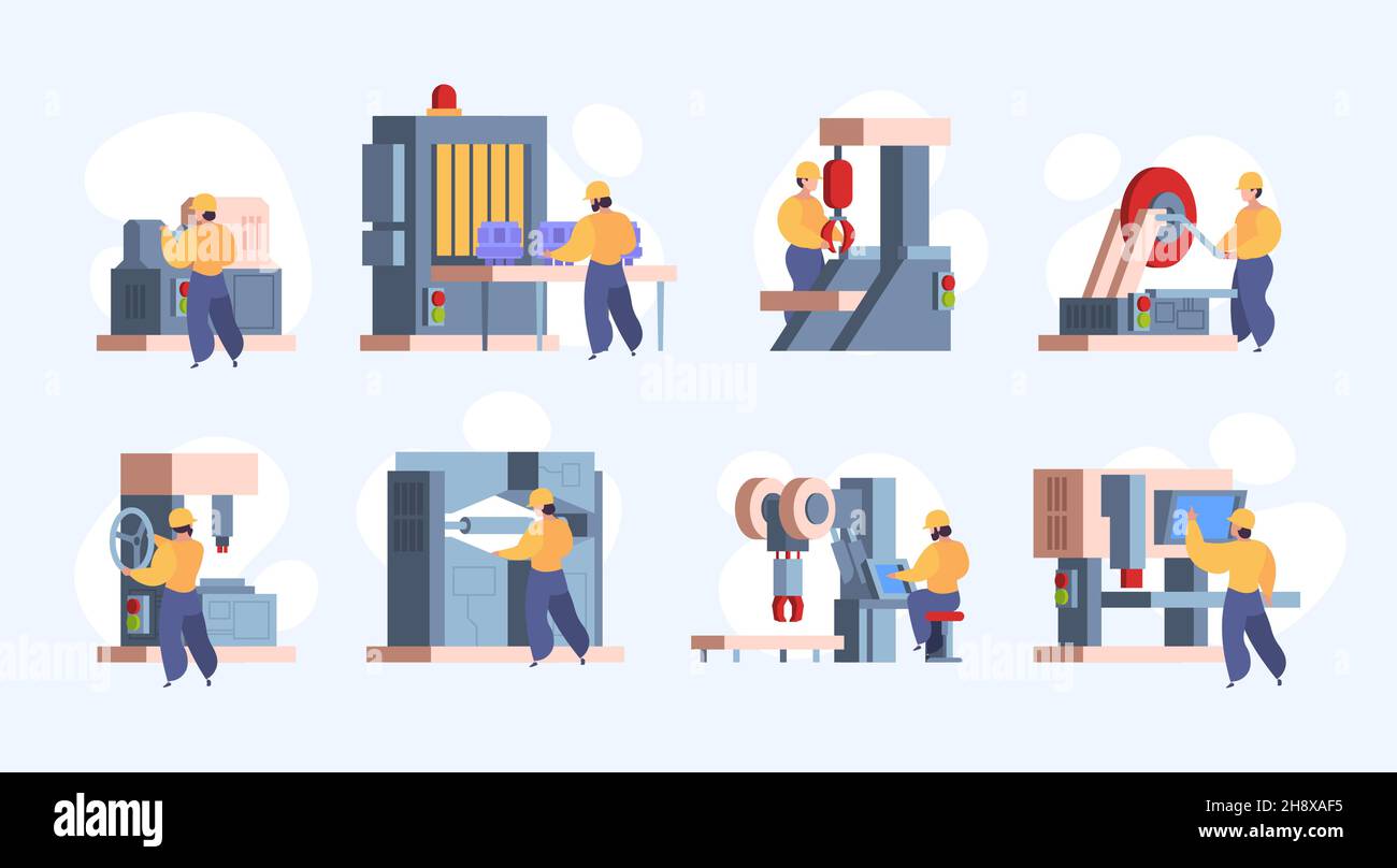 Factory worker Stock Vector Images - Alamy