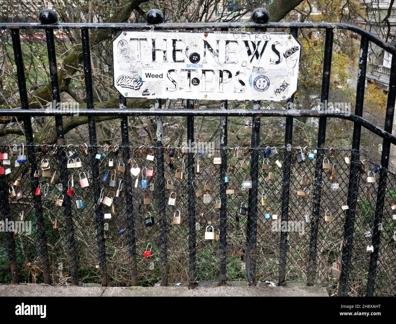 EDINBURGH The News Steps, where people put love locksPicture by Julian ...
