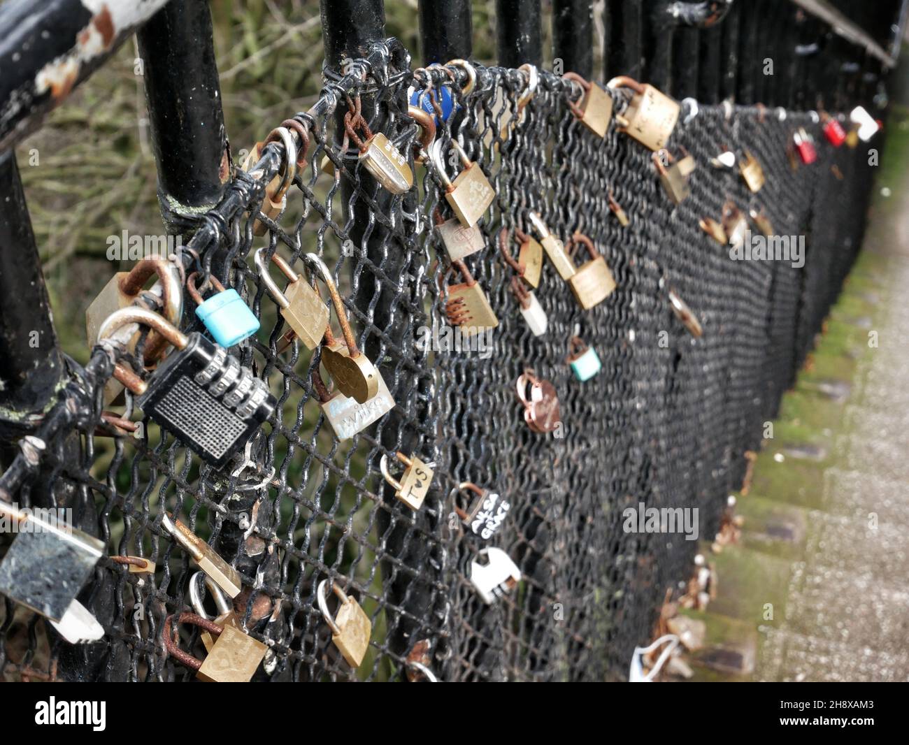 EDINBURGH The News Steps, where people put love locksPicture by Julian ...