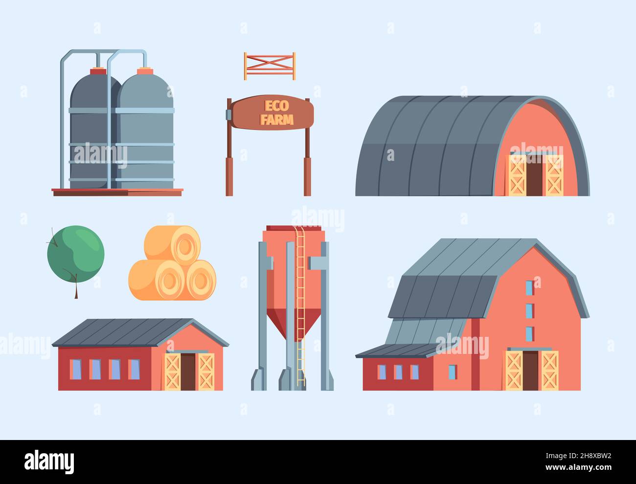 Wooden granary storage Stock Vector Images - Alamy