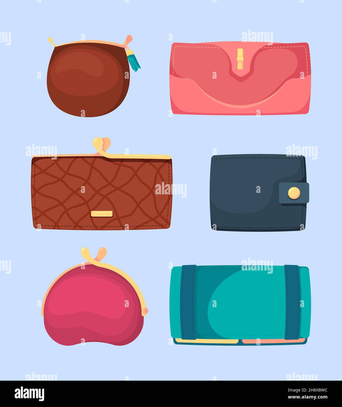 Savings in purse Stock Vector Images - Alamy