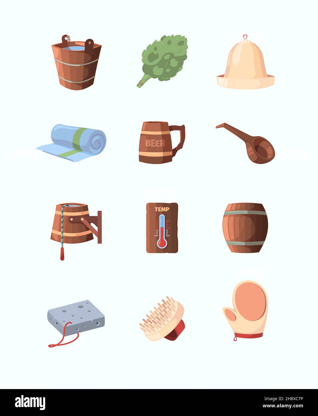 Wooden sauna hot tub Stock Vector Images - Alamy