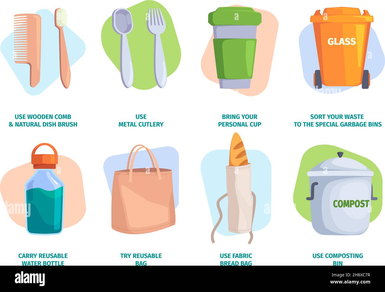 Zero waste tips. Eco friendly lifestyle plastic diapers recycle ...