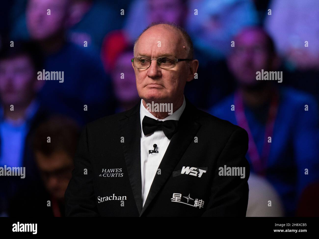Referee Leo Scullion during day seven of the Cazoo UK Championship at ...