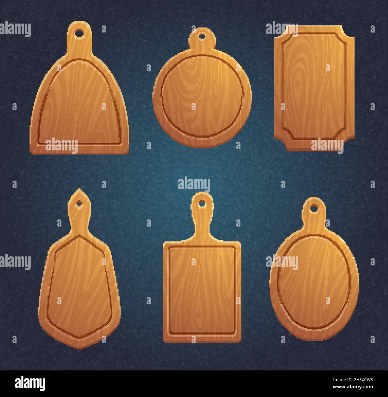 Cutting boards. Wooden plate for preparing food cutting kitchen table ...