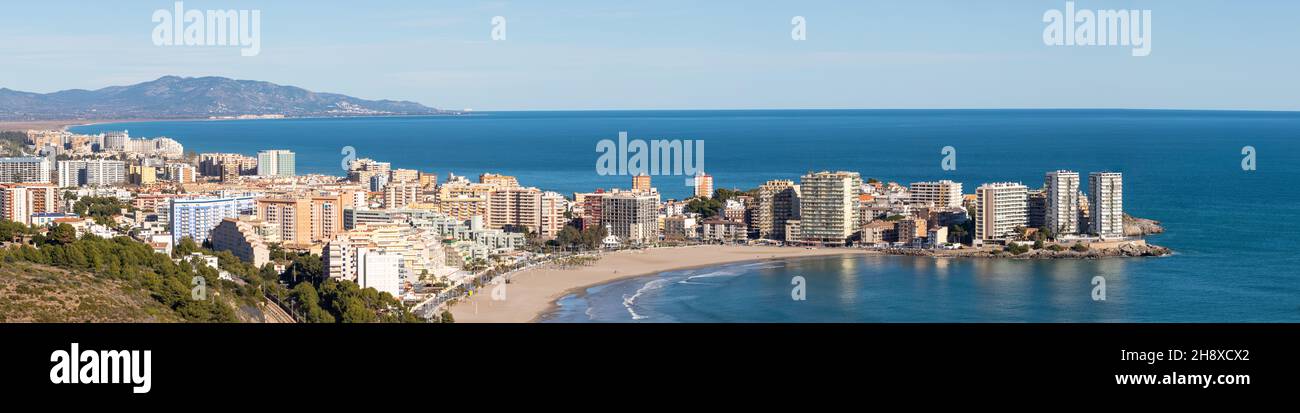 Panorama of Oropesa del Mar, Spain Stock Photo - Alamy