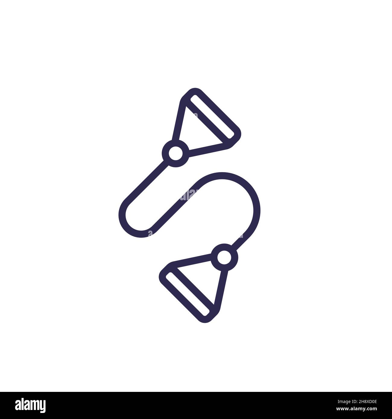 exercise band for training line icon, vector Stock Vector Image & Art ...