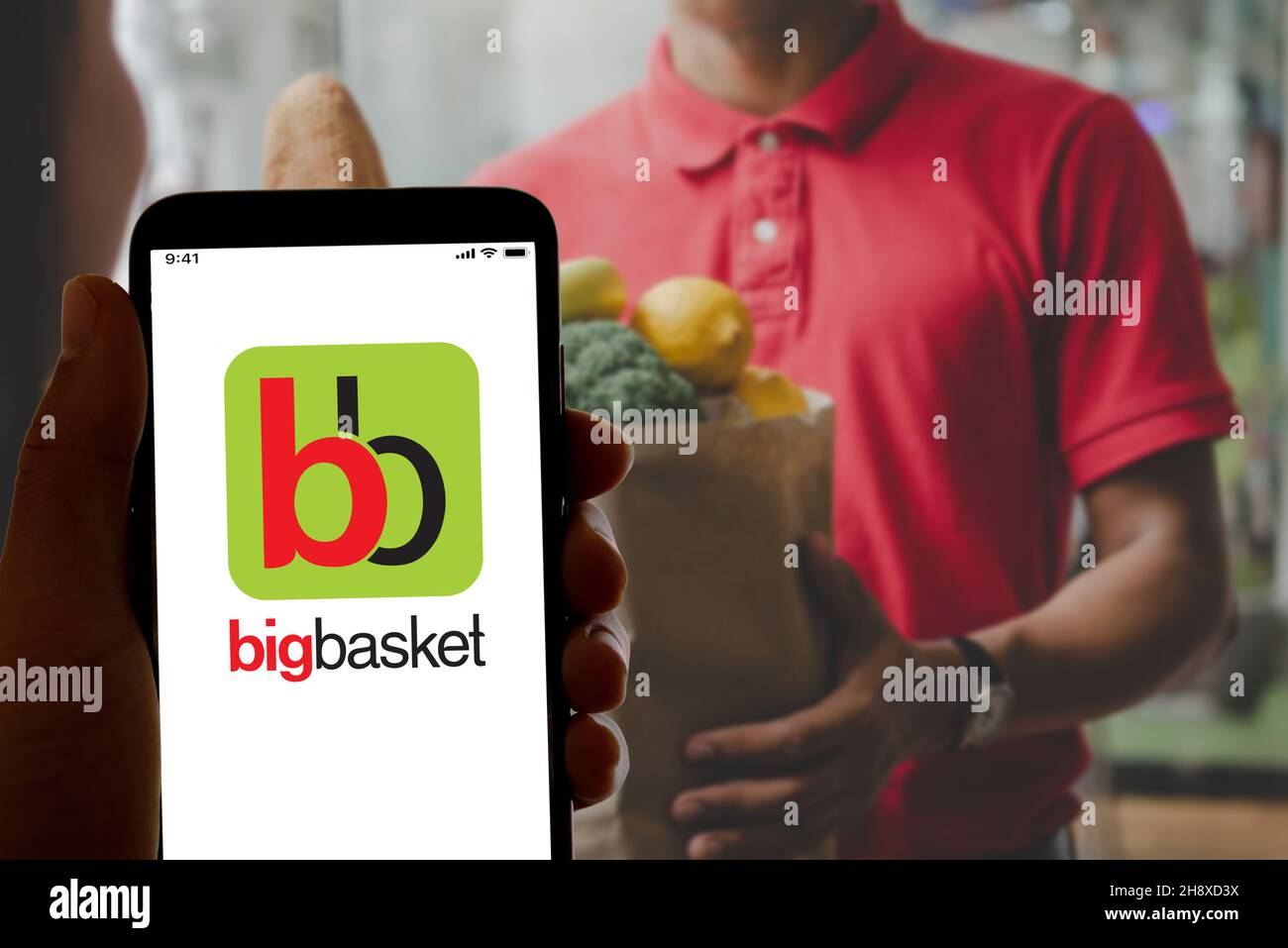 Bigbasket app hi-res stock photography and images - Alamy